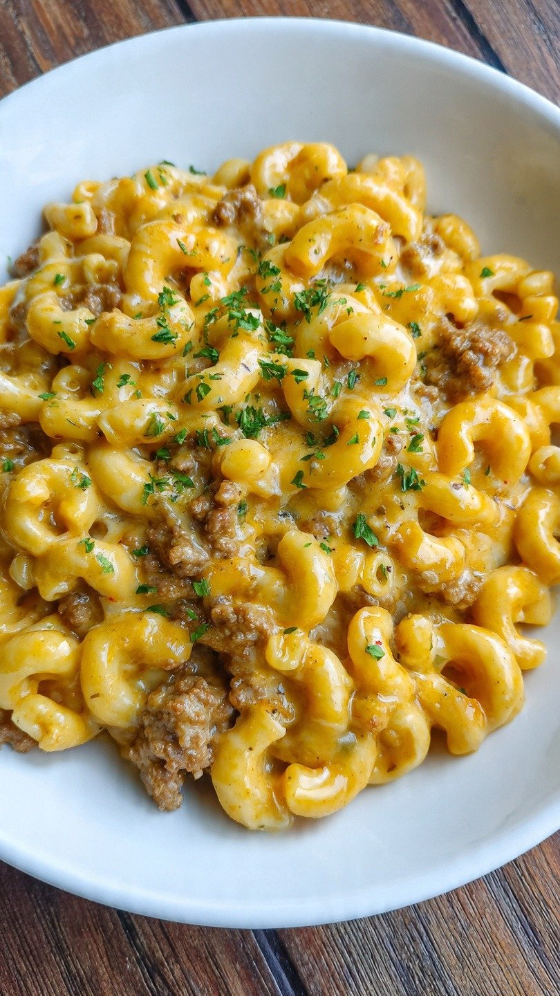 Cheeseburger Macaroni (Creamy, Cheesy, One-Pot Comfort!) - Paula Recipes