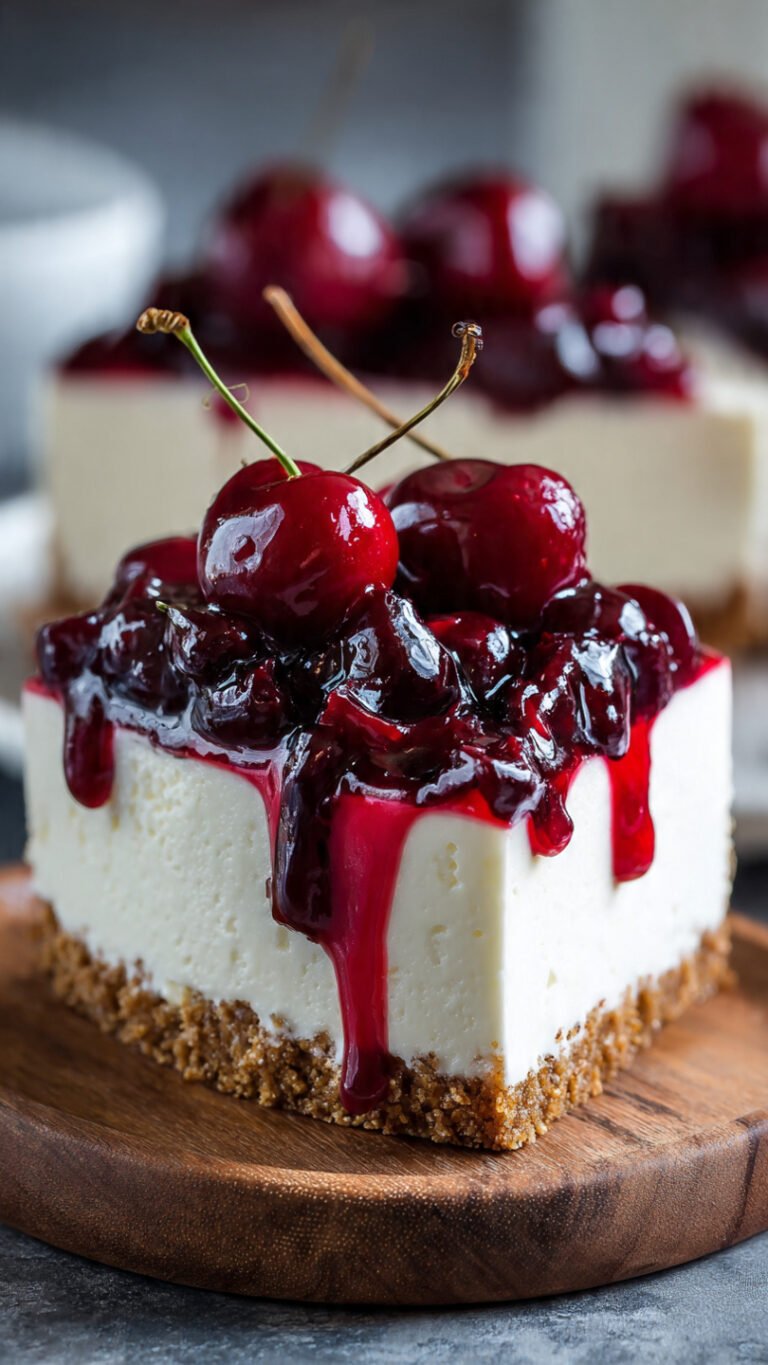 The Best No-Bake Cherry Cheesecake (Dreamy, Creamy Dessert Delight ...