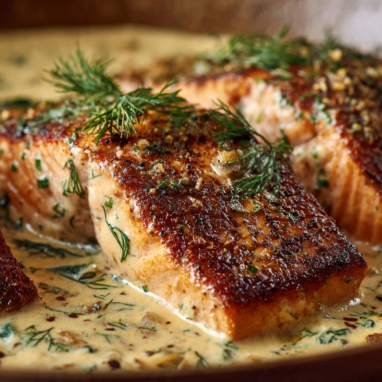Creamy Dill Salmon - Paula Recipes